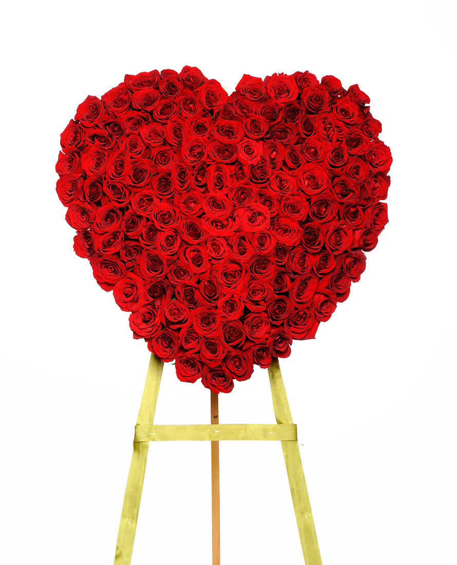 Heart of Red Roses – Forest Lawn Flower Shop